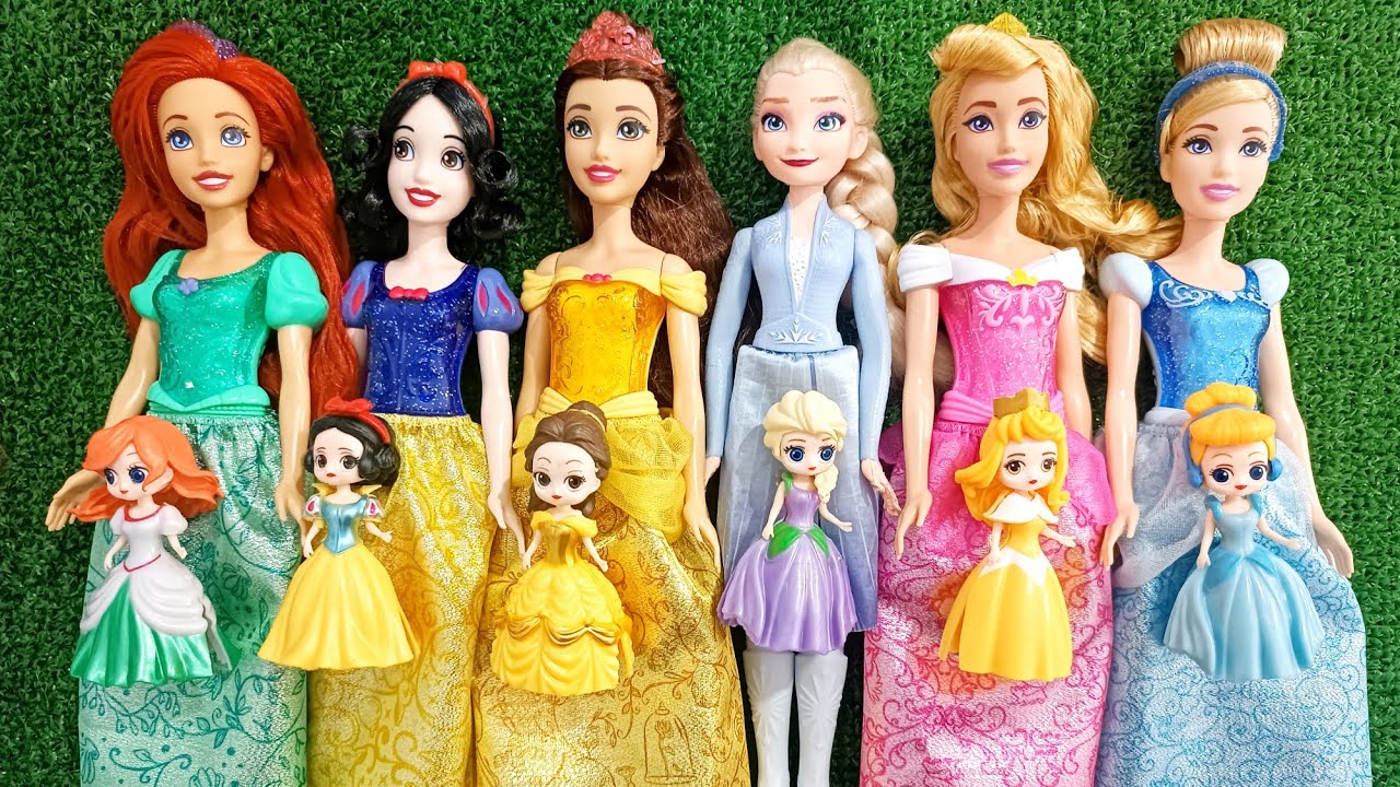 ASMR Unboxing Mattel Disney Princess Spin & Reveal Surprise Dolls ...