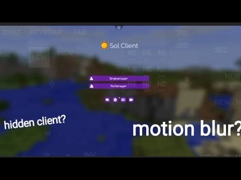Sol-client hidden pojavlauncher 1.8.9 client "with motion blur" - YouTube
