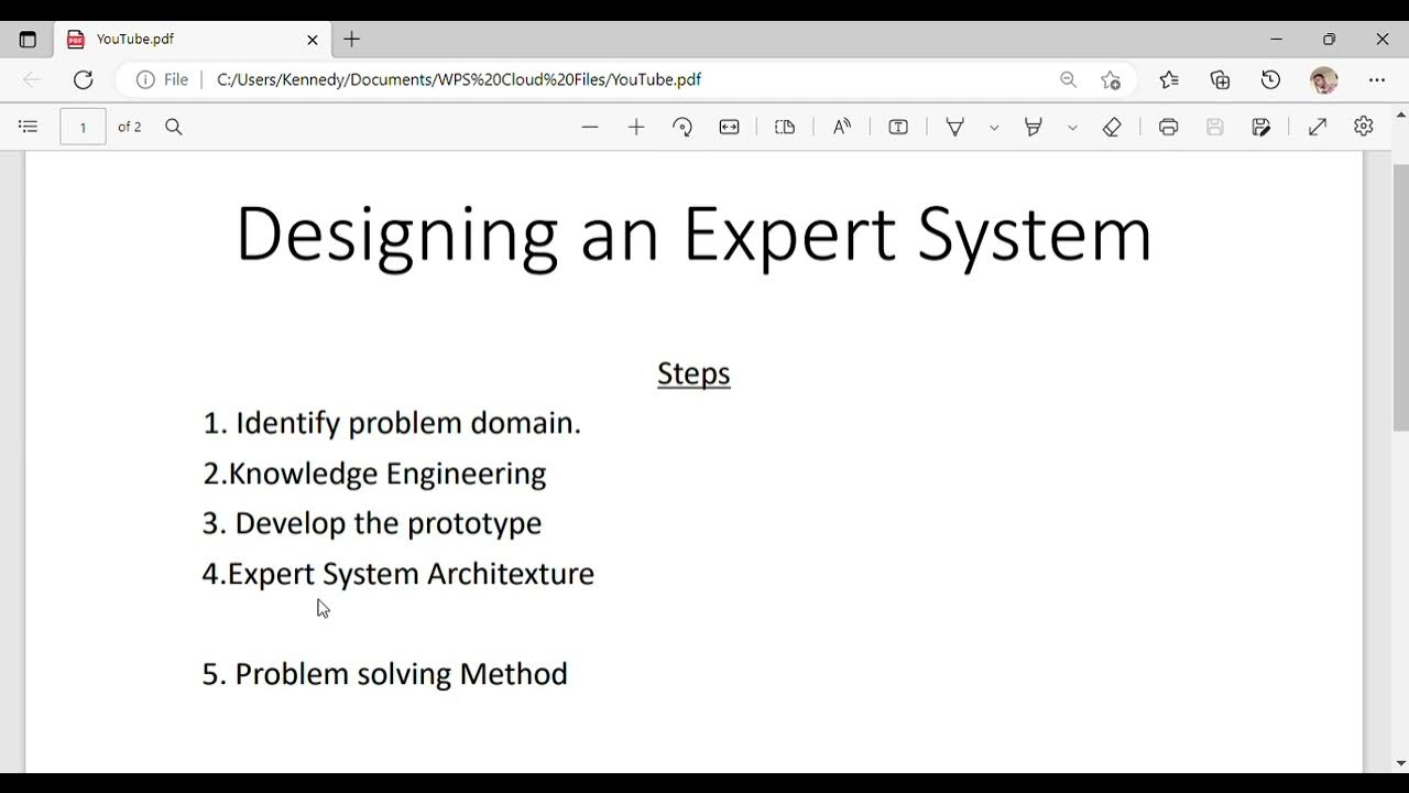 Designing an expert system - YouTube