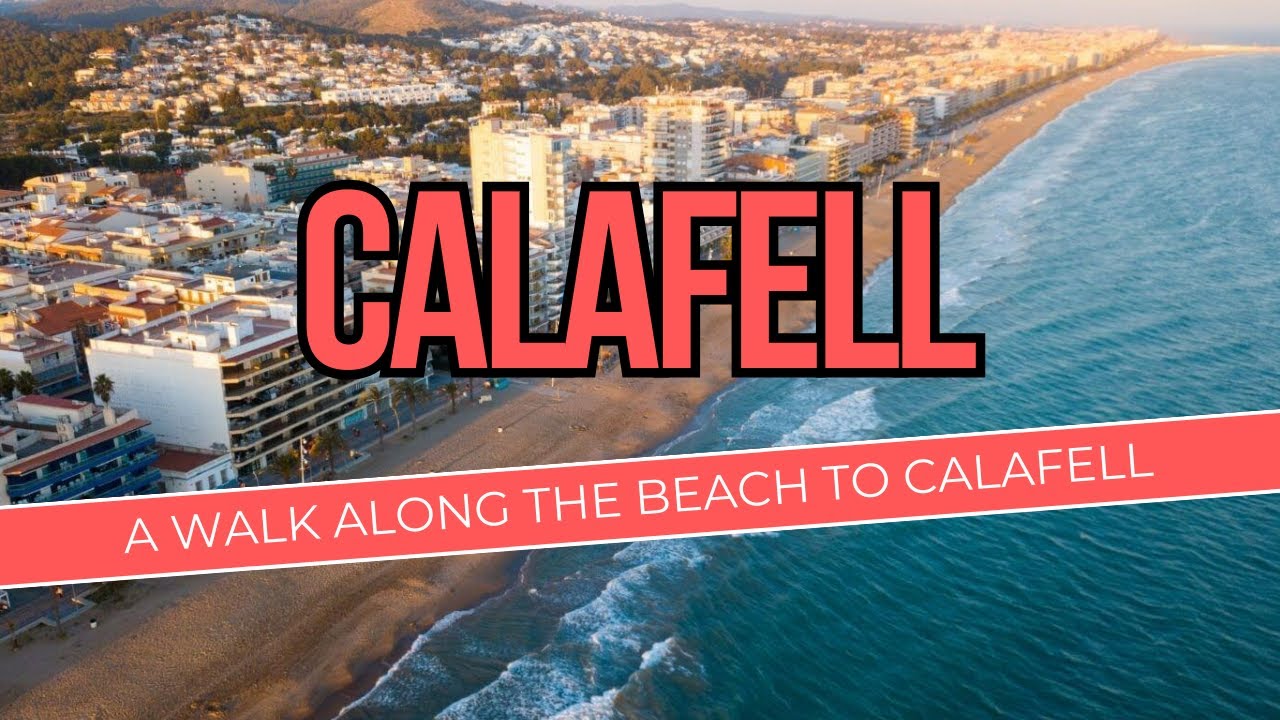 A beach front walk to Calafell, Catalonia, Spain. - YouTube