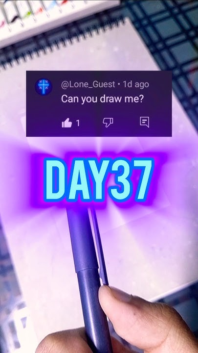 DAY37| AS YOUR WISH 💙| DRAWING TILL I REACH 1M SUBS 🫡 - YouTube