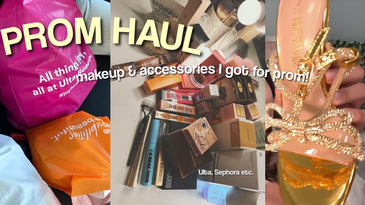 PROM & MAKEUP HAUL 🥂🛍️ - YouTube