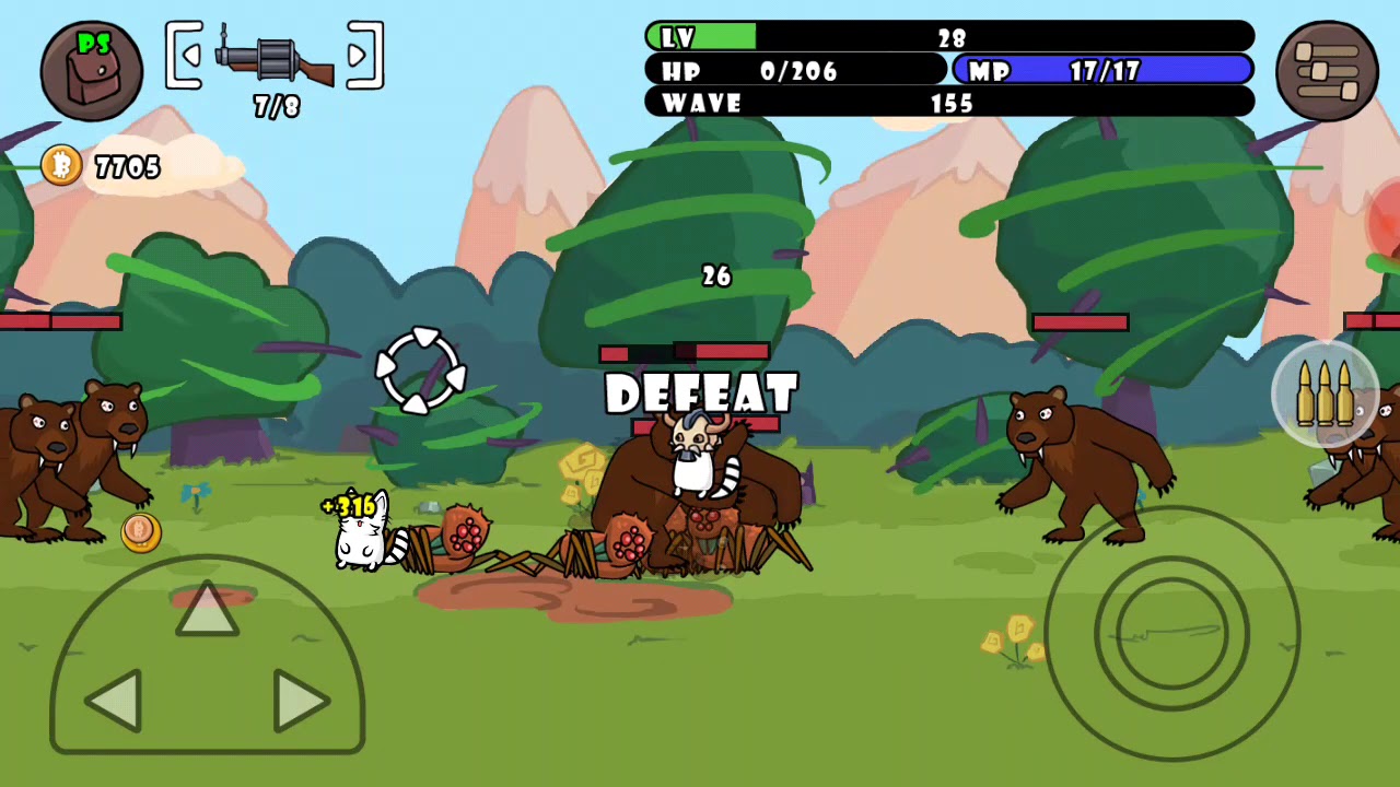 One gun cat - YouTube