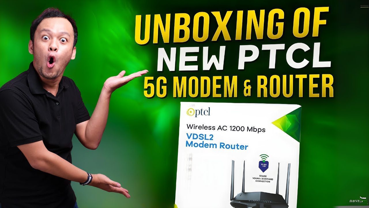 "Unboxing the New PTCL 5G Modem & Router | Speed Test + First Look ...