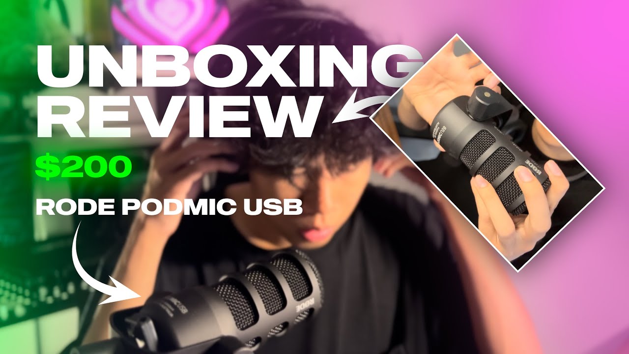 $200 Rode Podmic USB Unboxing And Review Myanmar - YouTube