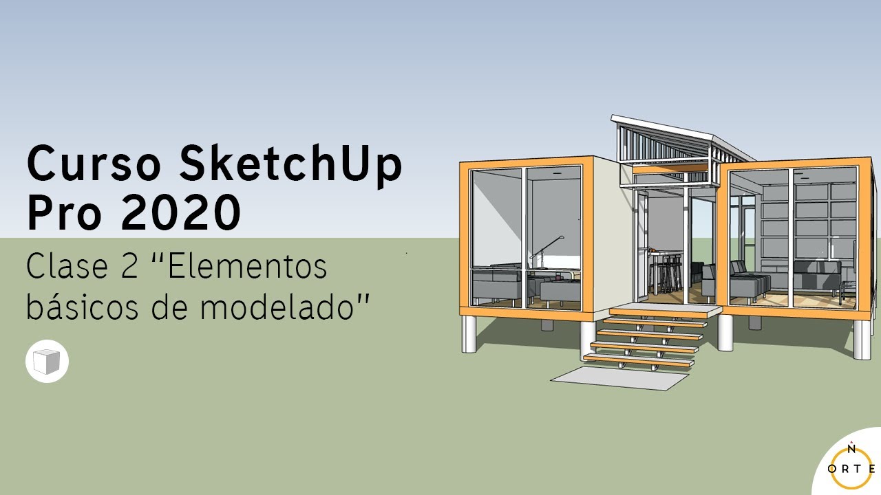Curso SketchUp Pro 2020 Elementos básicos de modelado Clase 2 - YouTube