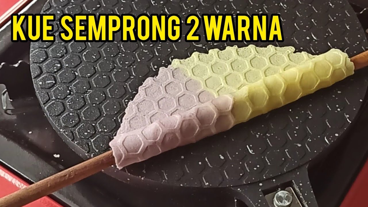 Membuat Kue Semprong 2 warna - YouTube