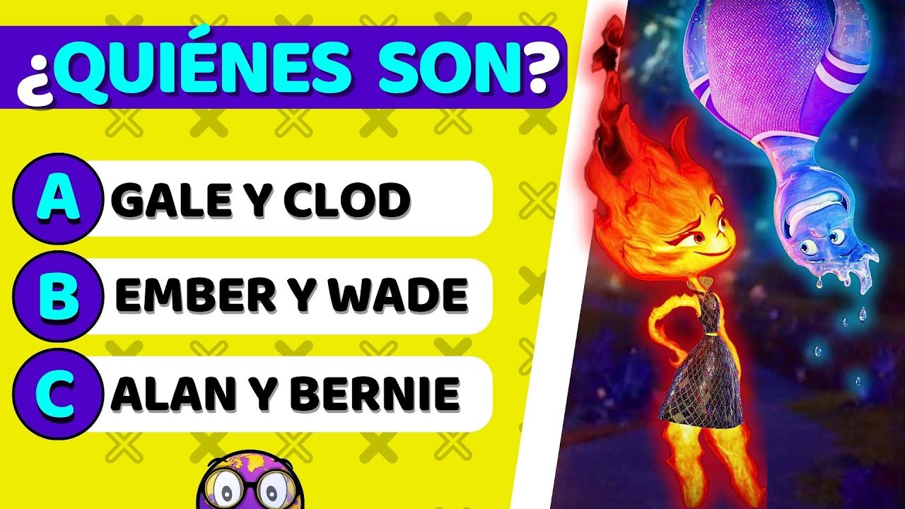 ¿CUÁNTO SABES DE ELEMENTAL LA PELÍCULA? 🔥 💧 🌪️ 🌏 | Trivia Elemental ...