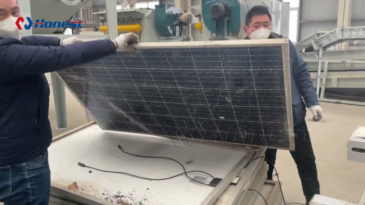 Solar Panes Recycling _Recycling Silicon From PV Modules - YouTube