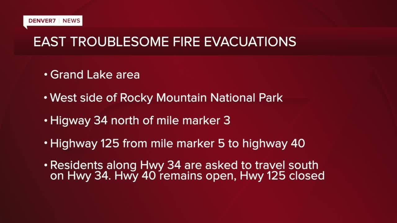 Town of Grand Lake evacuated as East Troublesome Fire grows - YouTube