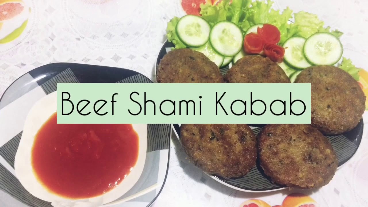 beef shami kabab by mom's healthy kitchen. - YouTube