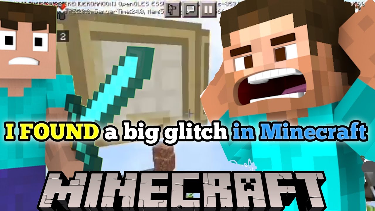 Minecraft I found a big glitch // wile making a structure // #3 - YouTube