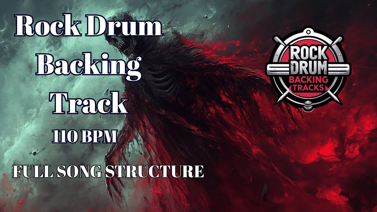 110 BPM Rock Drum Track – Steady Groove for Practice & Songwriting ...