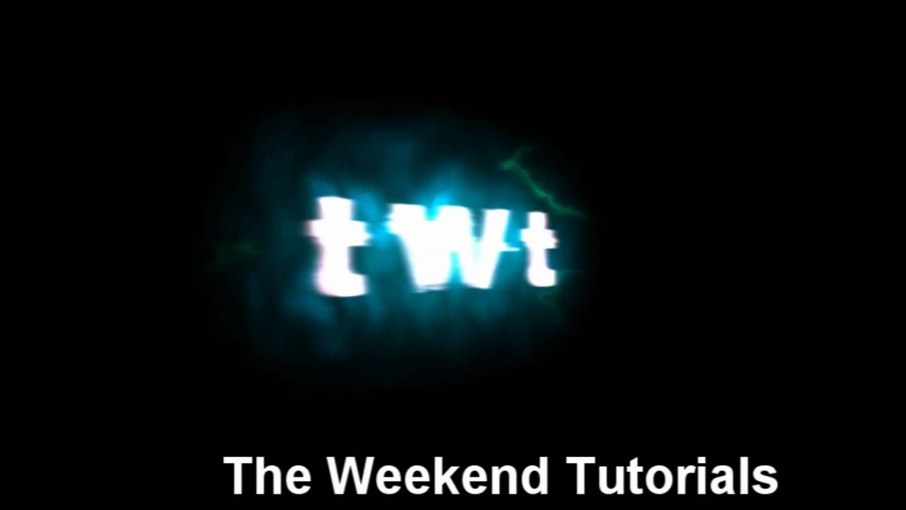 The Weekend Tutorials : TWT Crystal Text Video Logo - YouTube