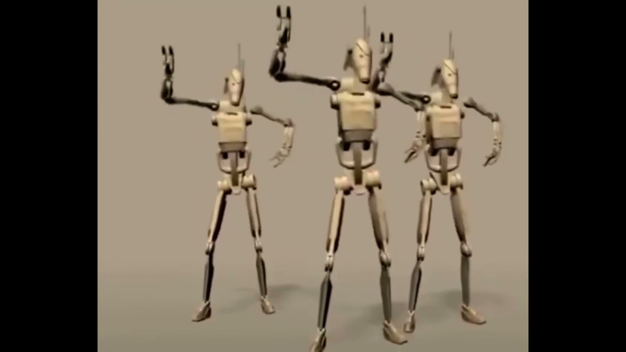 B1 Battle Droids Dancing LOL🤣 - YouTube
