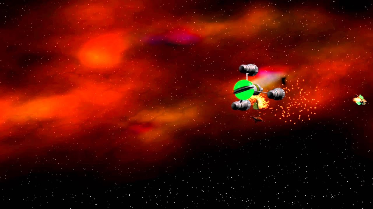 blakes 7 liberator destroying a pursuit ship - YouTube