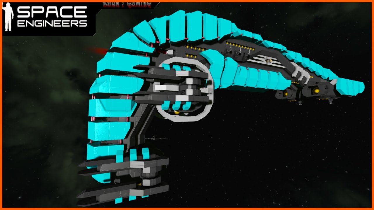 Space Engineers ship showcase - Symbiote Corvette - YouTube