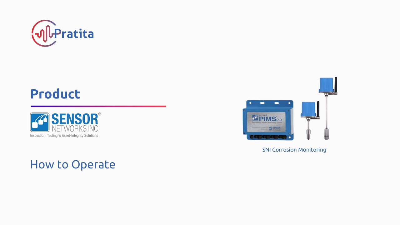 Sensor Networks | SNI Corrosion Monitoring | How to Operate - YouTube