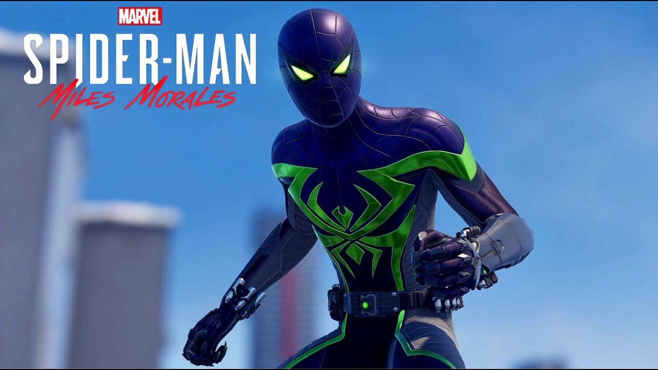 Spider-Man: Miles Morales - Purple Reign Suit Free Roam Gameplay! - YouTube