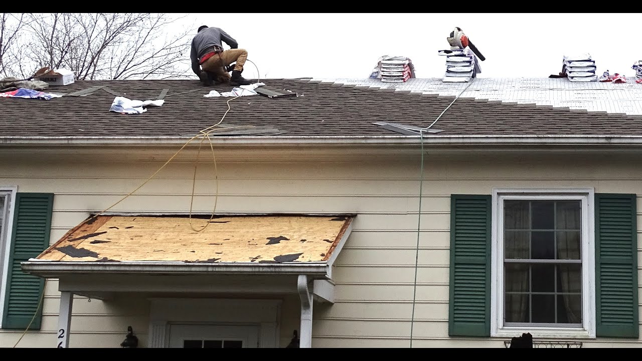 How a New House Roof is installed, work by Lounsbury Roofing - YouTube