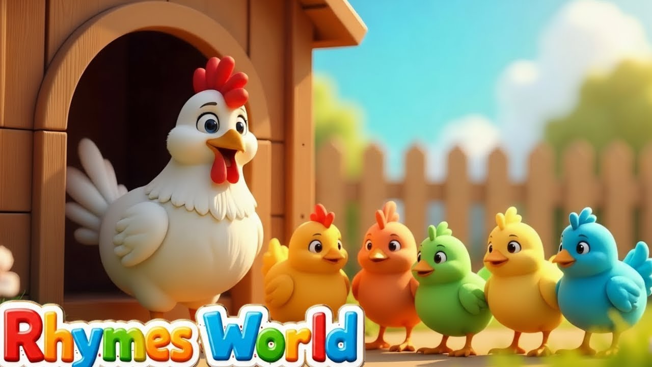 Five Little Chicks | Adorable Counting Song & Rhyme for Toddlers - YouTube
