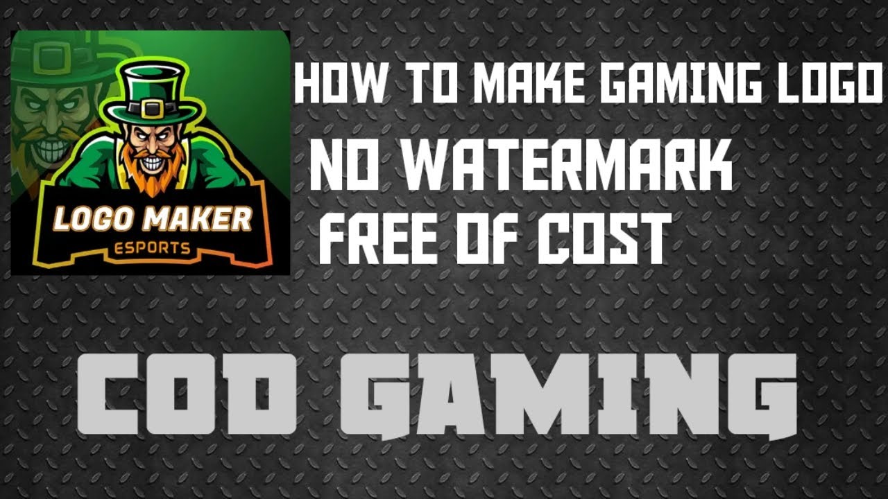 How to have your gaming logo|easy method|without watermark |COD Gaming ...