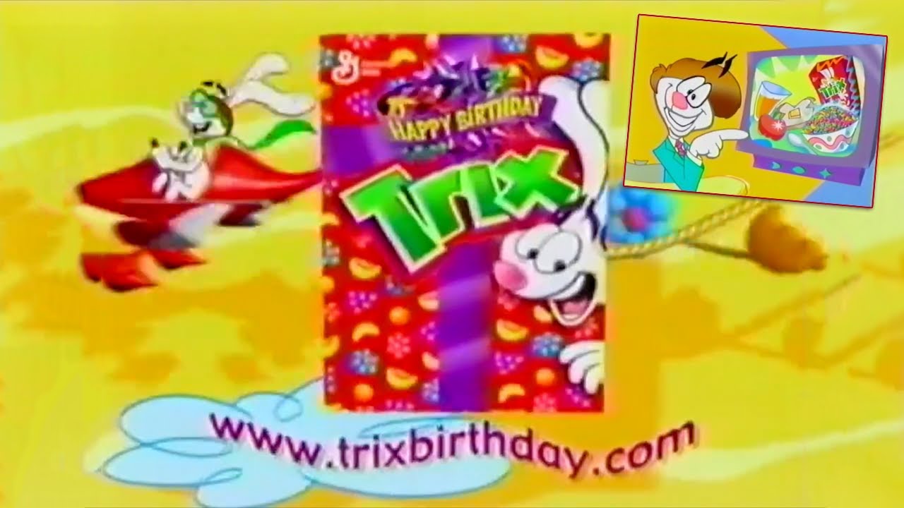 TRIX "Birthday Party" CEREAL Commercial (2004) - YouTube