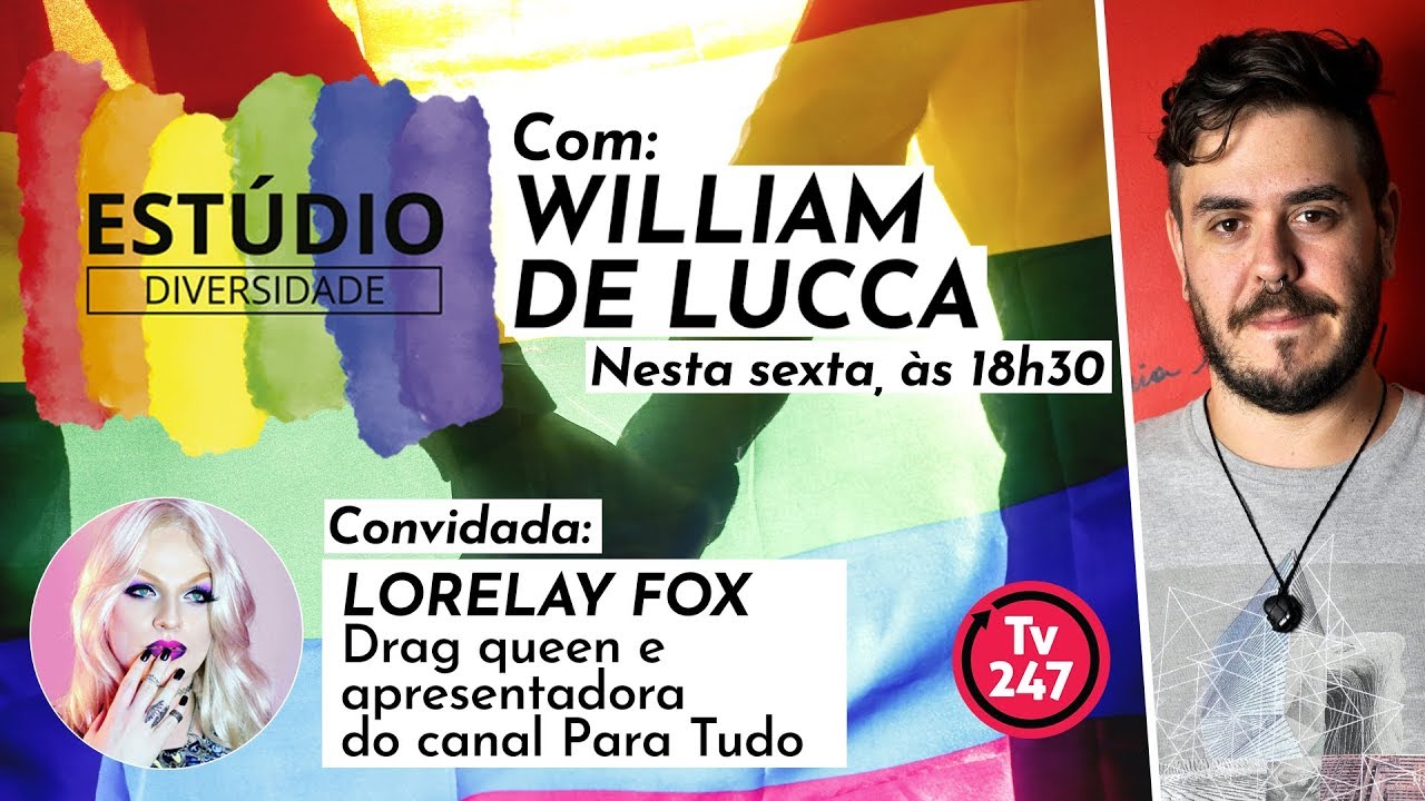 Estúdio Diversidade: Entrevista com Lorelay Fox - Drag Queen e Youtuber - YouTube