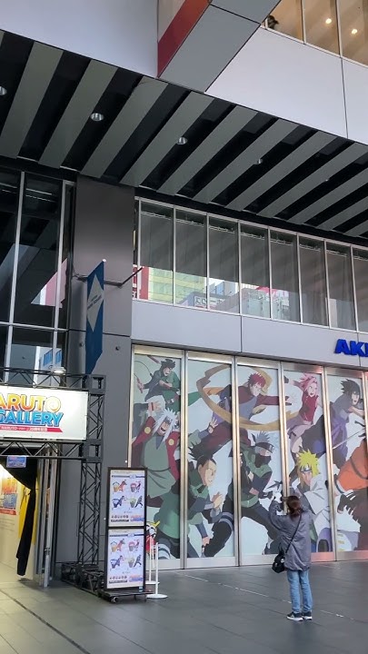 Naruto the gallery - Akihabara Akiba Square Ichi UDX - 2 - YouTube