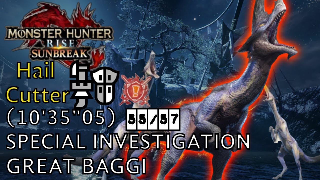 SPECIAL INVESTIGATION: GREAT BAGGI | Gunlance Hail Cutter | 1st try ...