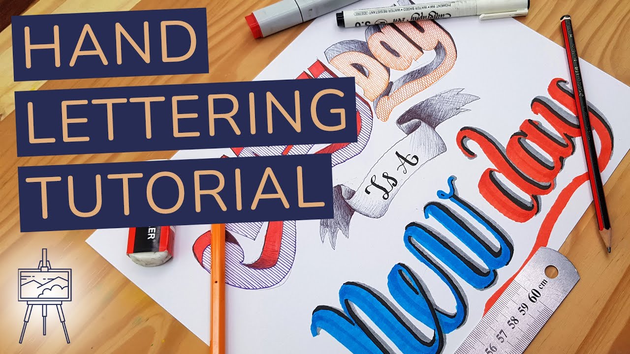 Handlettering for Beginners Step by Step - YouTube