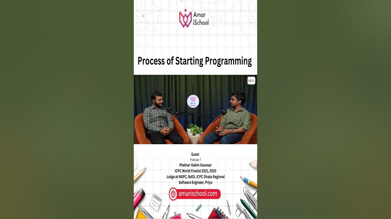 Process of Starting programming | Podcast 7 | amarischool | #shorts - YouTube