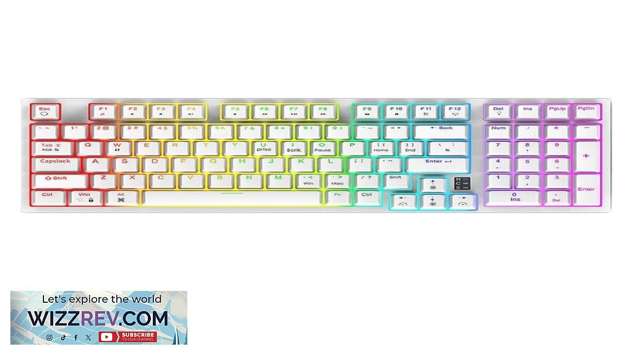 Readson H98 97 Keys Mechanical Gaming Keyboard Hot Swappable RGB ...