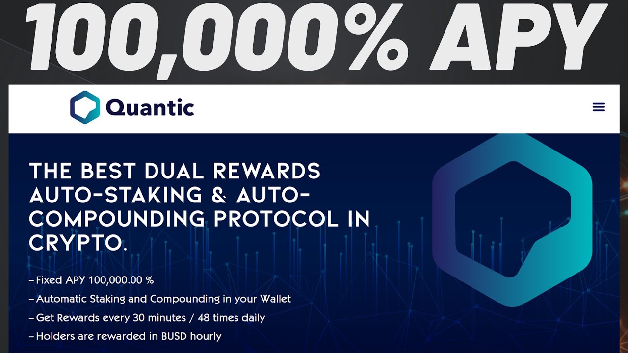 QUANTIC: How To Make 100,000% APY! Step By Step Tutorial Spreadsheet ...