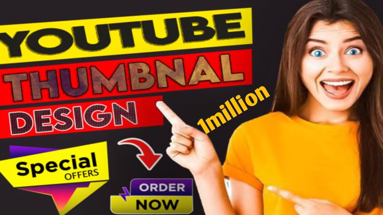 Youtube thumbnail || you also Make a Beautiful thumbnaio ||1 million ...