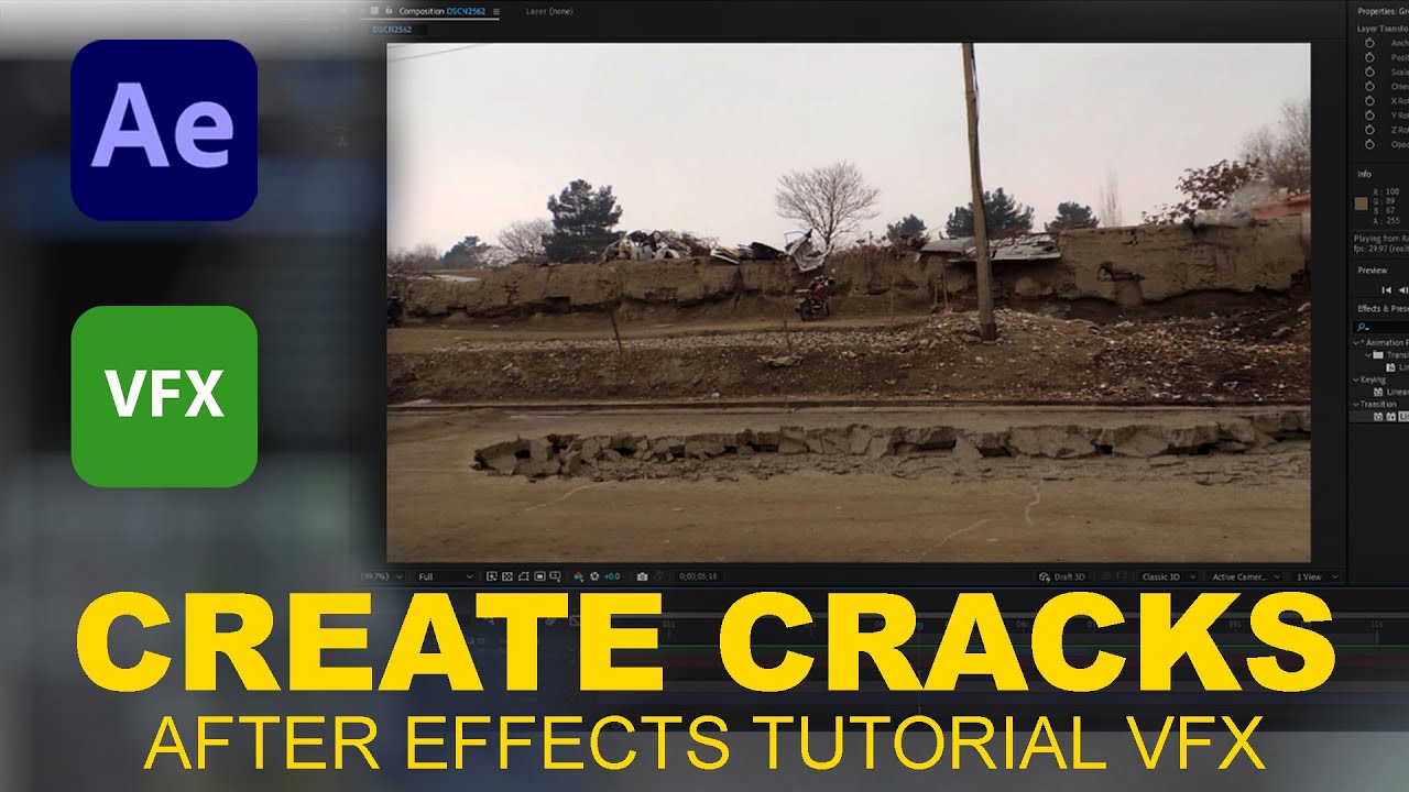 After effects tutorial | Ground Fracture | VFX - YouTube