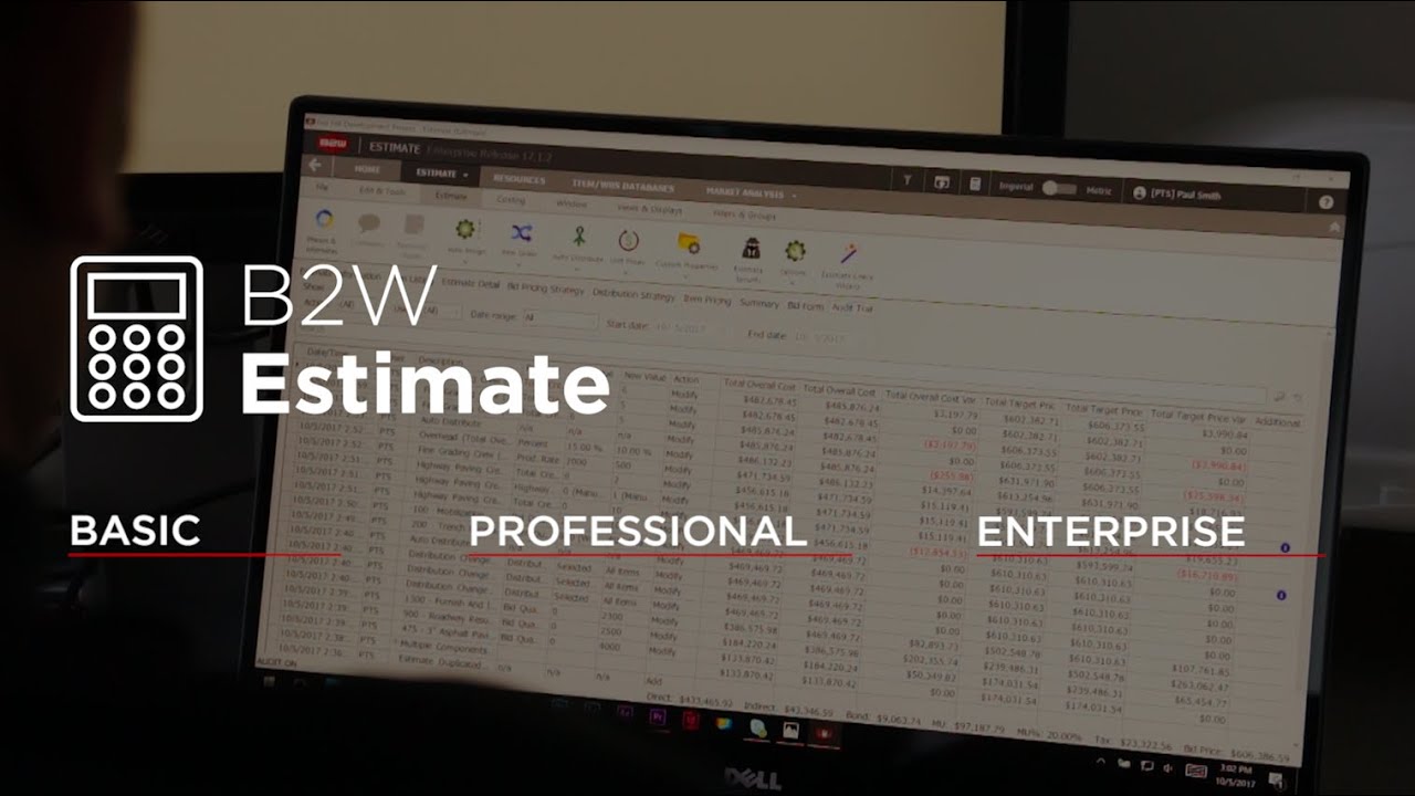 Explaining the Three Editions of B2W Estimate - YouTube