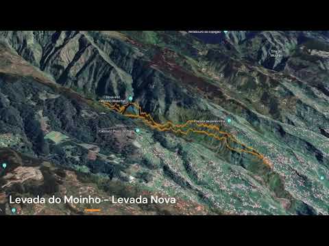 Levada do Moinho - Levada Nova Trail Map, Walking in Madeira
