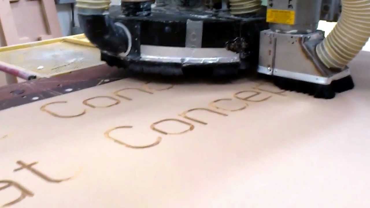 CNC Machining (Writting Letters). - YouTube