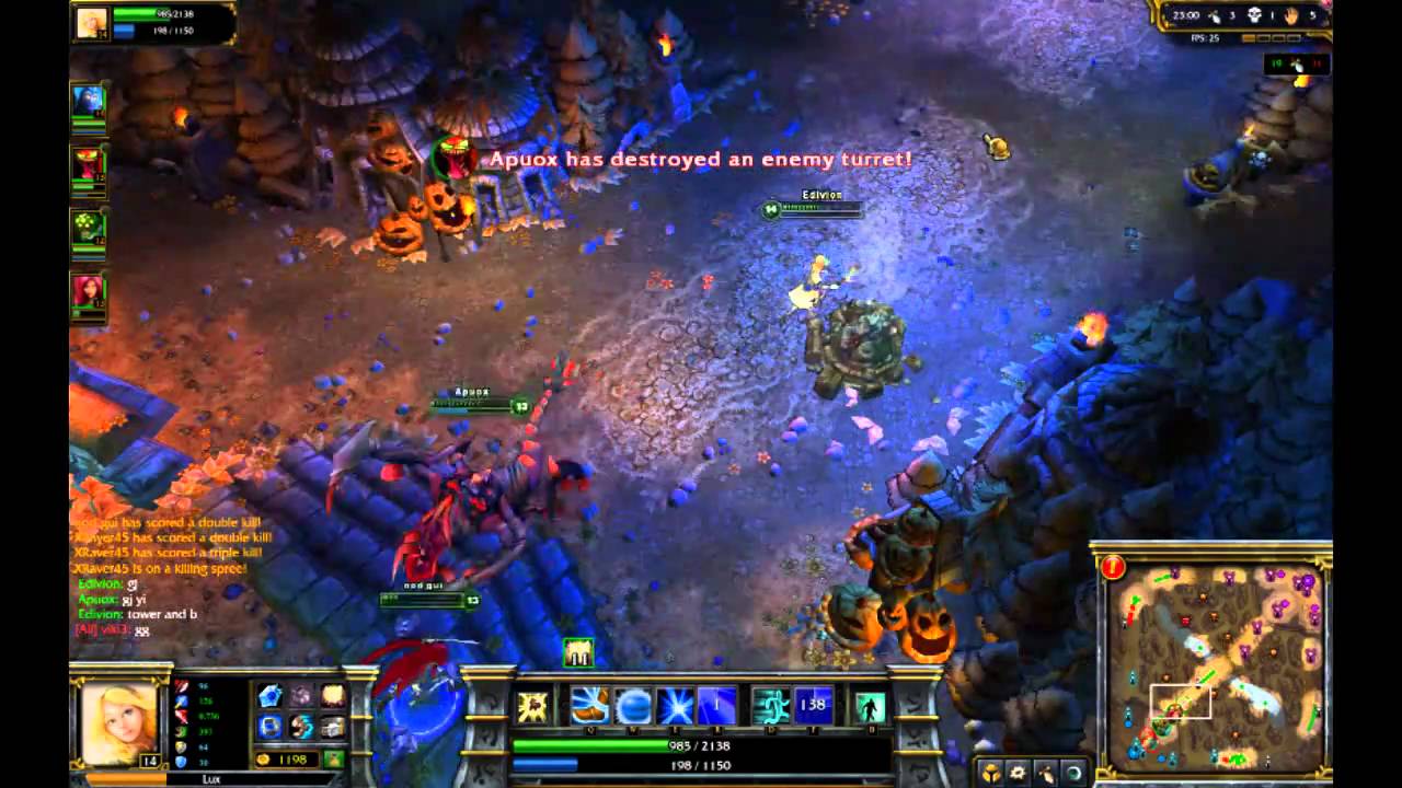 League of Legends Lux Gameplay 1 pt2 - YouTube