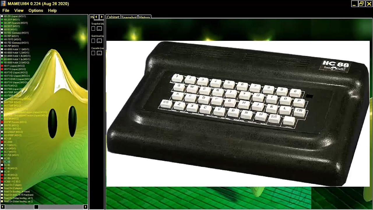 MAME MESS COMPUTER HC 88 HC88 ICE FELIX 1988 ZX SPECTRUM CLONE PLAYING ...