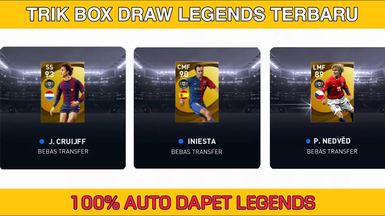 TRIK CARA MENDAPATKAN PEMAIN LEGEND BOX DRAW LEGEND PES 2021 MOBILE ...