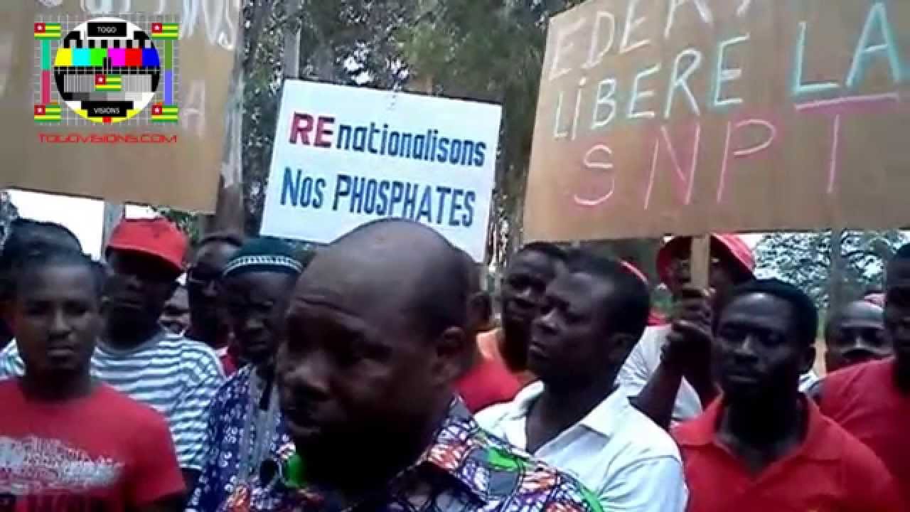 Les employés de la Société Nationale de Phosphate du Togo dénoncent ...