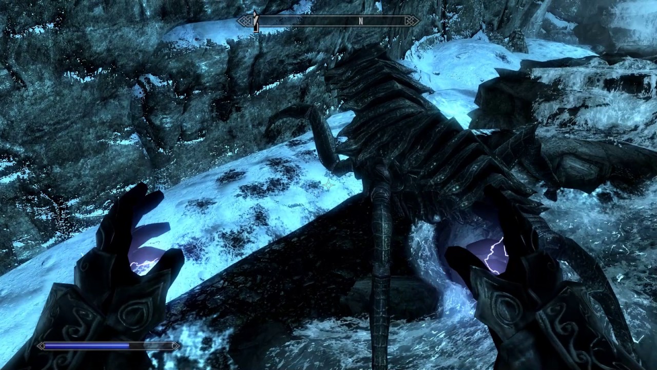 Skyrim Special Edition Glithes: Glitched Dead Chaurus Reaper - YouTube