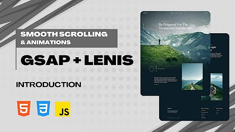 Smooth Scrolling & Animations with GSAP + Lenis - YouTube