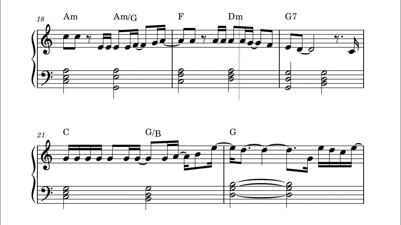 O Grande Amor da Minha Vida, Gian e Giovani, piano com partitura - YouTube