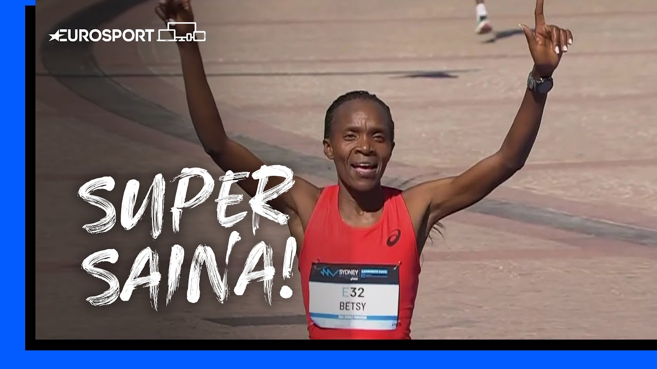 TIGHT RACE! | Kenyan-Born American Betsy Saina Wins Sydney Marathon ...