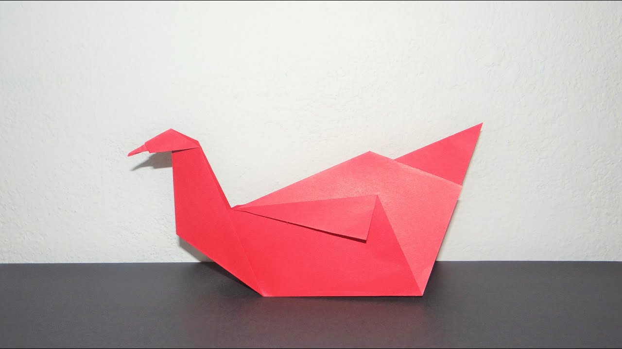 Cómo hacer un Cisne de papel a origami fácil paso a paso. - YouTube