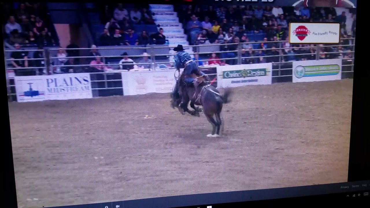Kirk Thompson on C5 Rodeo's High Valley 82.5 pts at Regina Agribition ...