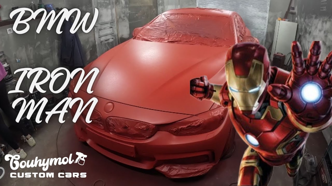ON PEINT UNE BMW AUX COULEURS D'IRON MAN, LE RESULTAT EST INCROYABLE ...